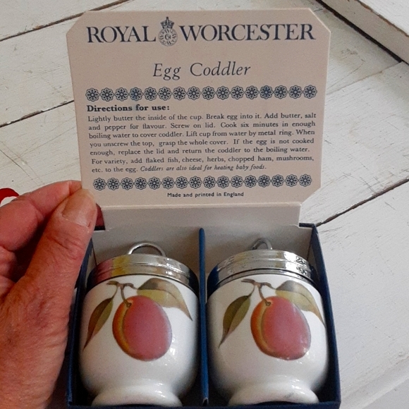 Royal Worcester | Kitchen | Royal Wocester Egg Coddler Peaches And ...